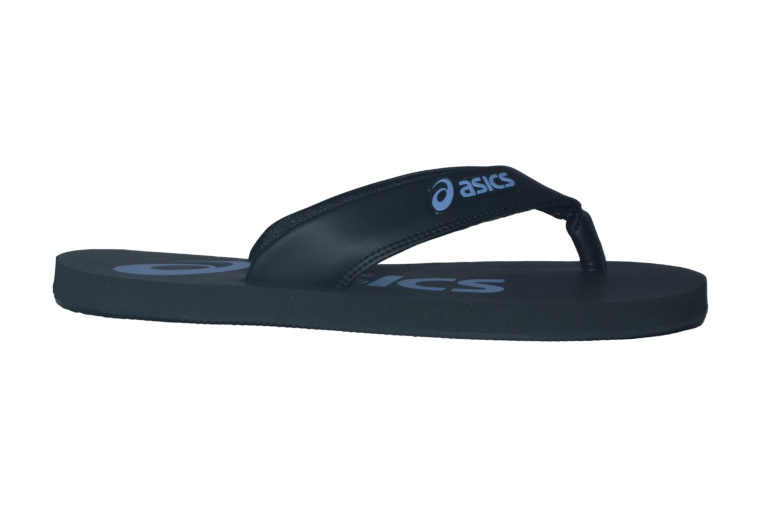 Asics PERFORMANCE BLACK/PERIWINKLE BLUE SLIPPERS ::PARMAR BOOT HOUSE ...