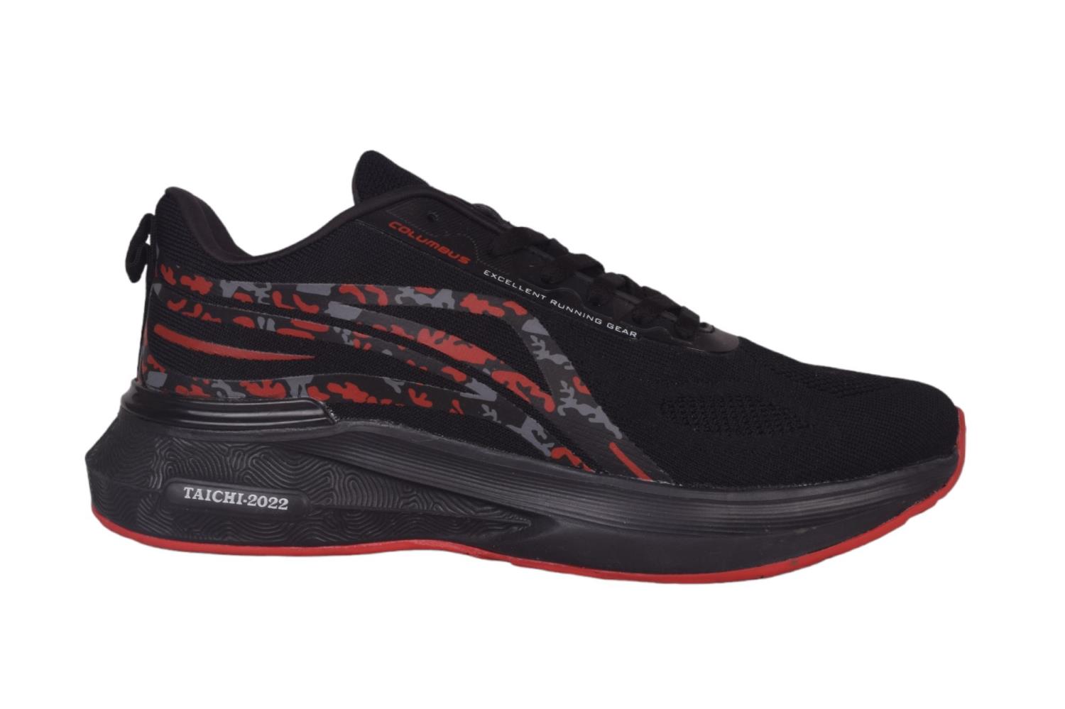 Columbus BLK/RED SNEAKERS ::PARMAR BOOT HOUSE | Buy Footwear and ...