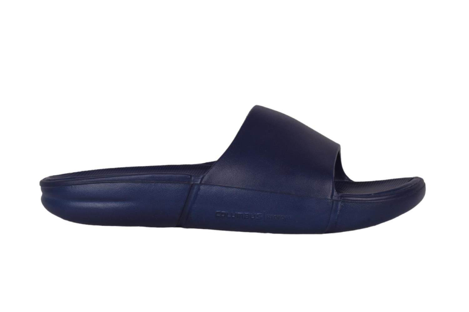 Columbus NAVY SLIDES SLIPPERS ::PARMAR BOOT HOUSE | Buy Footwear and ...